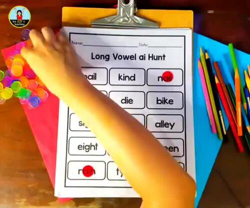 Long Vowel Hunt Worksheet by The Joy in Teaching | TPT