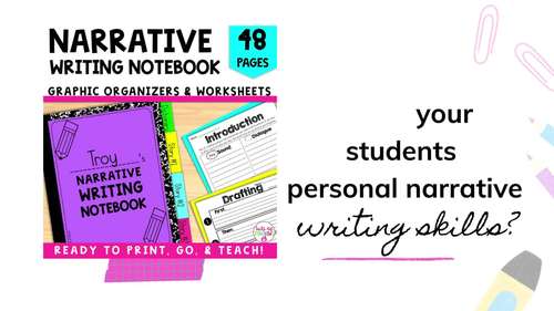 Personal Narrative writing notebook Personal Narrative Writing Graphic ...