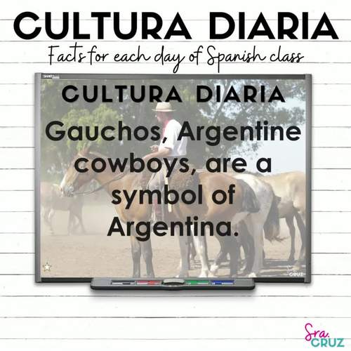 Spanish Bell Ringers Warm Ups 175 Hispanic Culture Facts Cultura Diaria ...