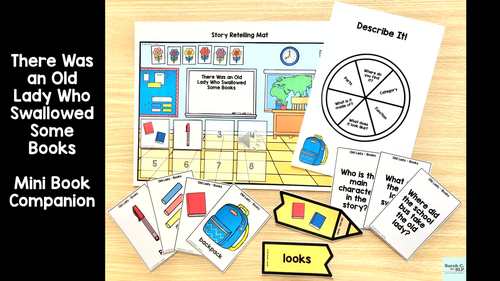 Mini Book Companion for There Was an Old Lady Who Swallowed Some Books