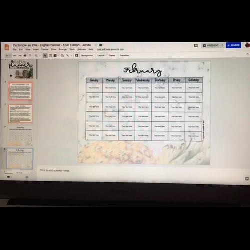 Digital Planner - Editable - Google Drive Resource - Fruit Edition ...