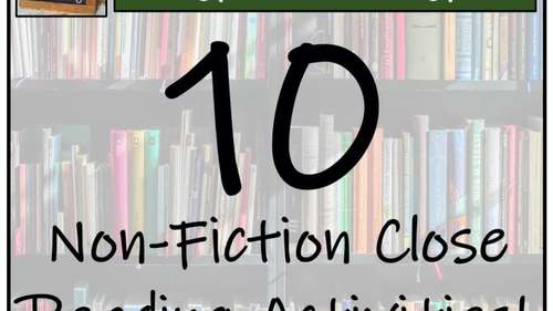 Ten Close Reading Comprehension Activities | Bundle A | 3rd Grade & 4th ...
