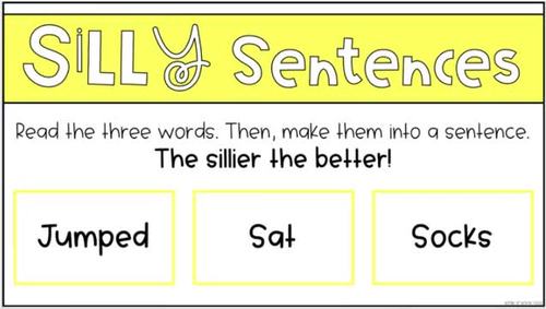 Morning Meeting Games and Activities | Silly Sentences #1 | Fun Friday