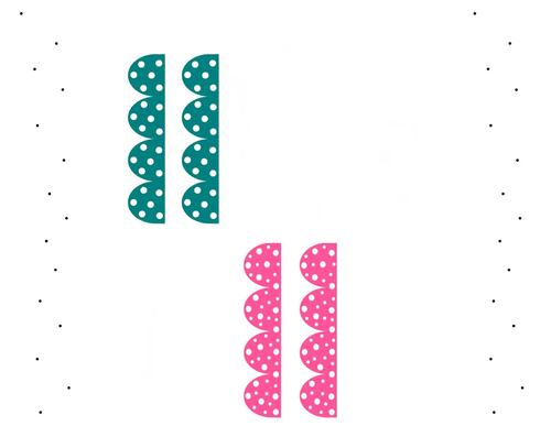 Polka Dots Bulletin Board Borders, Bright Classroom Borders, Editable ...
