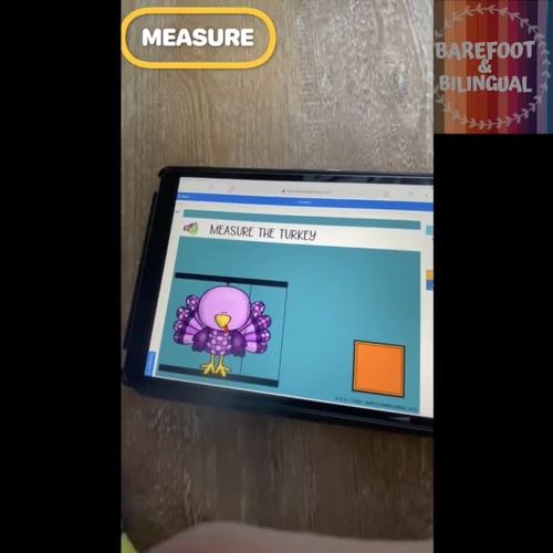 Thanksgiving Math | Boom Cards | Measurement | English | Google Slides