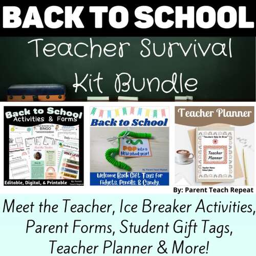 Back to School BUNDLE | Teacher Survival Kit | Beginning of the Year