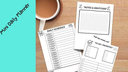 Mini Daily Planner Bundle | Printable Teacher & Homeschool Organization ...