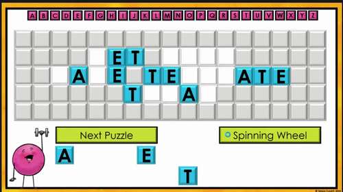 Game Show Editable Template Word Puzzle Review Game for PowerPoint