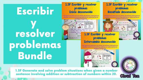 Escribir y resolver problemas Bundle by Cloud Ten | TPT
