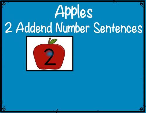 Apple Build 2 Addend 0-20 Addition & Subtraction Number Sentence