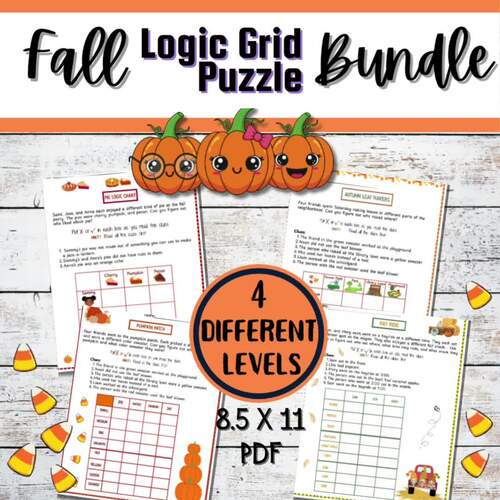 Fall Logic Puzzles | Critical Thinking Activities for Gifted & Talented ...