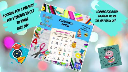 Back to School - Classmate Bingo Activity! by BookBrain Literacy and ...