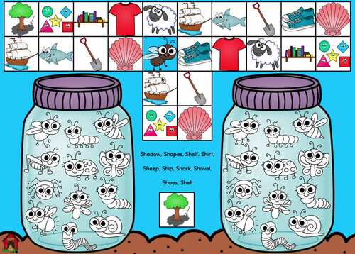 Spring Articulation Insect Race - SH, CH, TH, J, L by Jennie's Speech Room