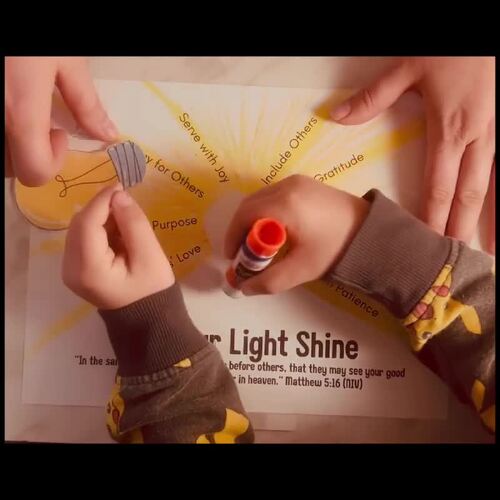 Let Your Light Shine Bible Craft | Matthew 5:16 Lesson & Activity ...