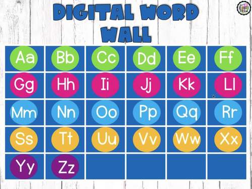 Digital and Interactive Word Wall (Distance Learning) | TPT