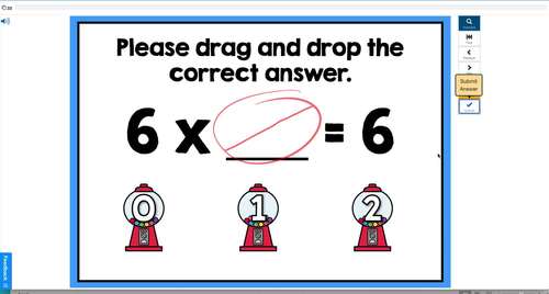 Math Multiplication Practice – x6 Fact Fluency Self Correcting Boom Cards