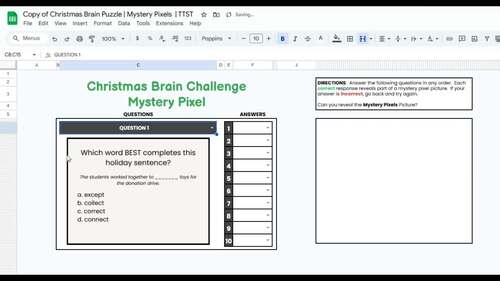 Digital Christmas Mystery Challenge | Google Sheets Brain Game | 5th-8th
