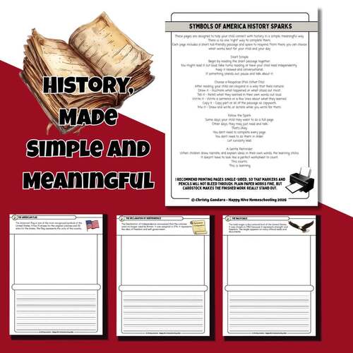 US Symbols No-Prep | American History Writing & Drawing Prompt ...
