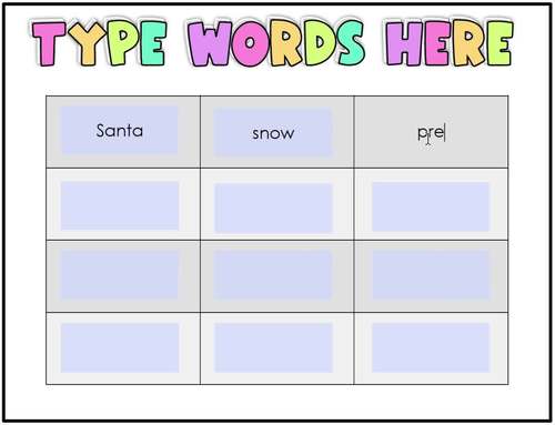 Editable Word Work Activities | Christmas Themed | Heart Word Sight ...