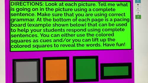 BOOM CARDS™ What Are The Animals Doing? #24: Describing in Complete ...