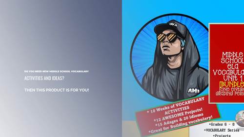 MIDDLE SCHOOL ELA VOCABULARY LISTS & ACTIVITIES UNIT 1 [BUNDLE] | TPT