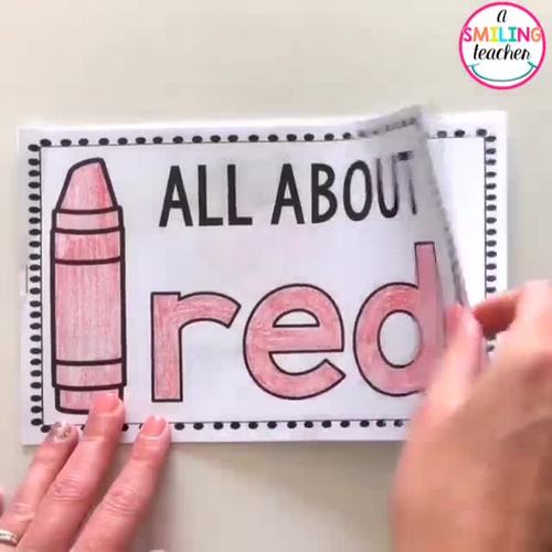 Color Words Emergent Readers (Interactive) by A Smiling Teacher | TpT