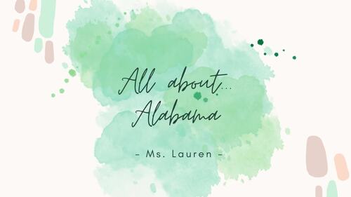 All About... Alabama by Lauren Barr | TPT