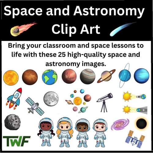 Space and Astronomy Clip Art - Science and Astronomy Clip Art | TPT