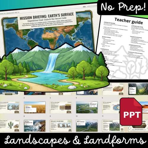 Landforms and Landscapes Escape Room | Geography Landforms Activity K–3