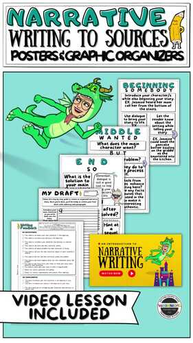 Narrative Writing to Sources with Posters and Graphic Organizers