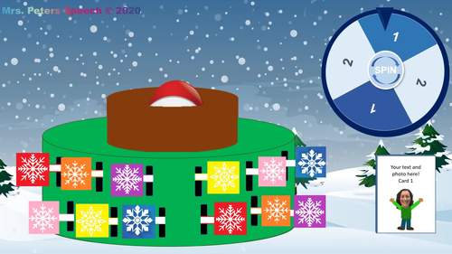 Interactive Pop Up Snowman - Open-ended, NO PRINT, Teletherapy, Speech