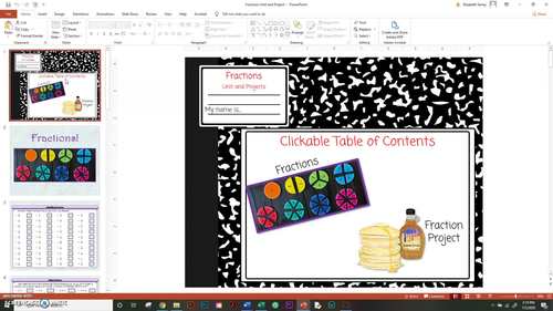 Fraction Unit Mini Project Interactive Distance Learning | TPT