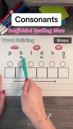 Consonants Word Building Mats with Word Lists & Consonant Chart | TPT