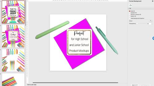 Pastel Pens mockup, MOVEABLE Mock-up png images by Teach Elite | TPT