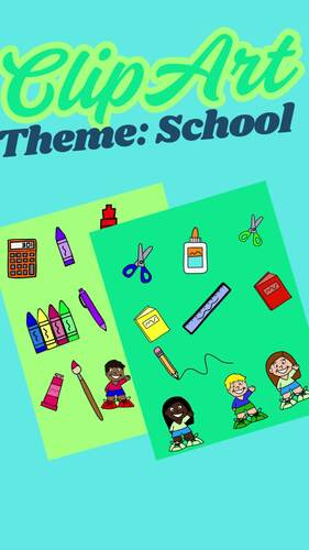 School Themed Clipart by Payne-less SPED | TPT