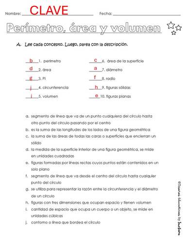 Perímetro, área y volumen de polígonos y figuras sólidas o tridimensionales