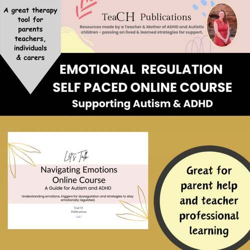 Emotional Regulation Online Course Kids with ADHD Anxiety Coping Autism ...