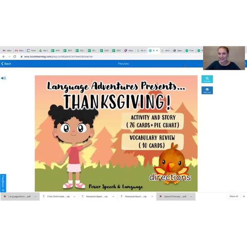 THANKSGIVING, Boom Cards Speech Therapy, WH Questions, Thanksgiving ...