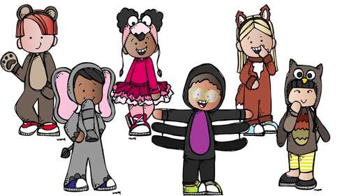 Kidlette Animals clip art costume clip art Halloween clip art Mini