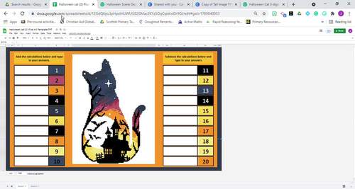 Halloween Cats Pixel Art Template BUNDLE by PAME Resources | TpT