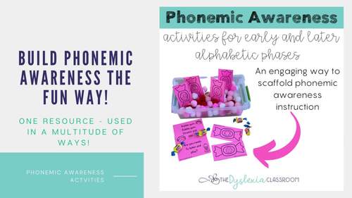 Phonemic Awareness Activities for Early + Later Alphabetic Phases I OG ...