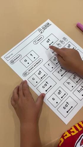 INSTANT Word Families All-in-One Stretch and Blend Sheets | TPT