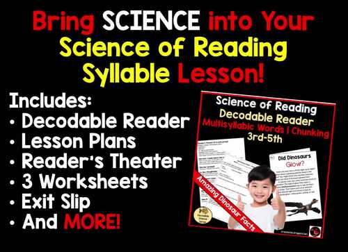 Science of Reading | Decodable Reader | Multisyllabic Words | Chunking ...
