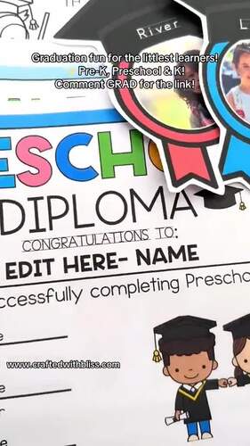 Graduation Kit Pre-K, Preschool & Kindergarten End Of The Year Ceremony ...