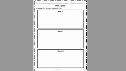 Spanish Graphic Organizers - K-2 - EDITABLE by Biliteracy Builders