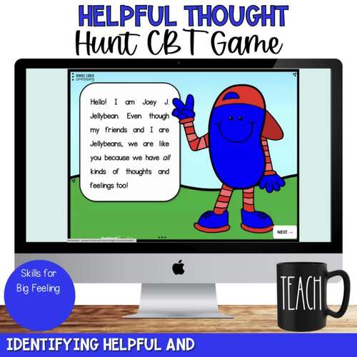 Identify Helpful Positive Thoughts CBT Digital and Print Positive ...