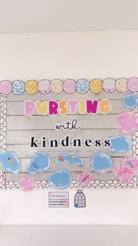 Summer Bulletin Board Ideas | Kindness Bulletin Board | Watercolor ...