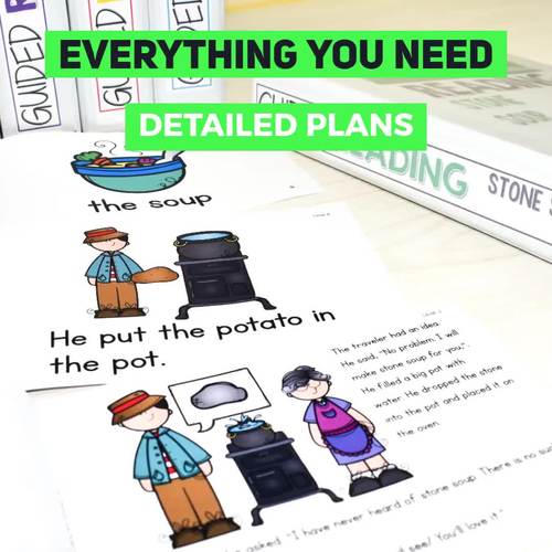 Seesaw/Printable Stone Soup Guided Reading Levels AA-J by Deanna Jump