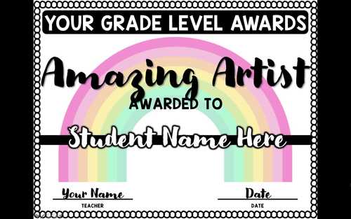 End of the Year Awards | Rainbow Edition by thatelementaryteacher