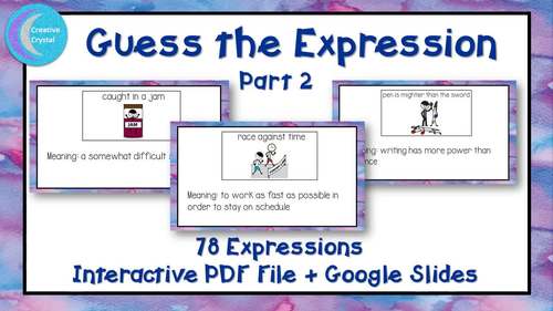 Expressions Sayings Idioms Puns Part 2 78 Slides PDF Google slides ...
